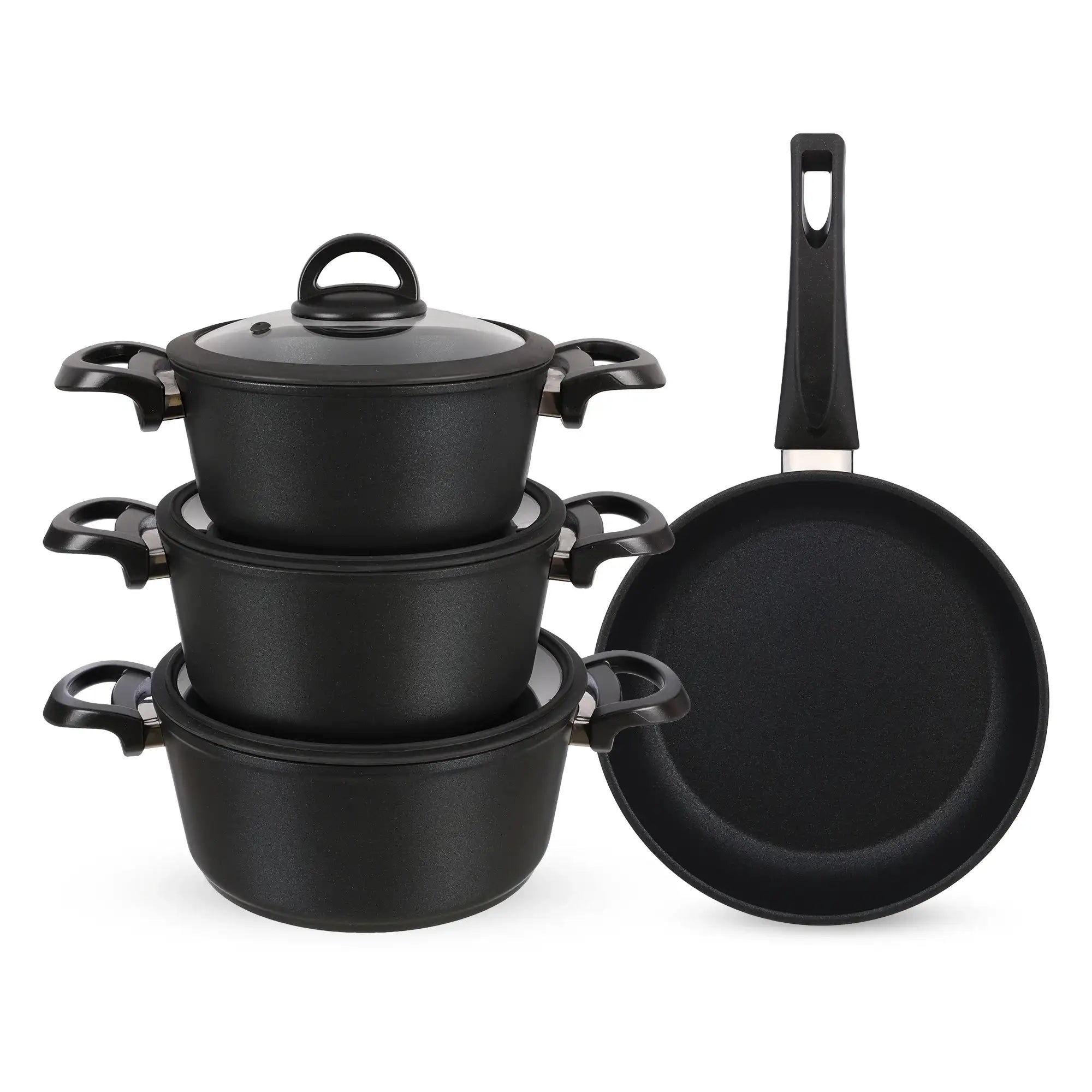 7 Pieces Set Bio Granite Black – HomePro