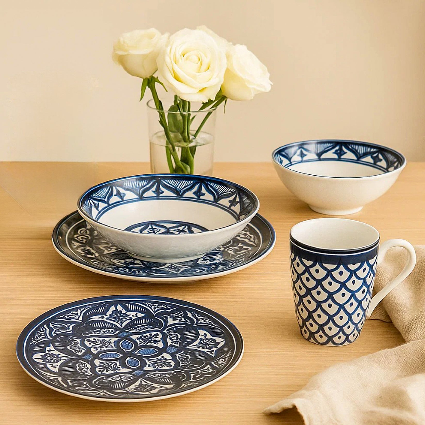 Royal Blue Dinner Set – HomePro